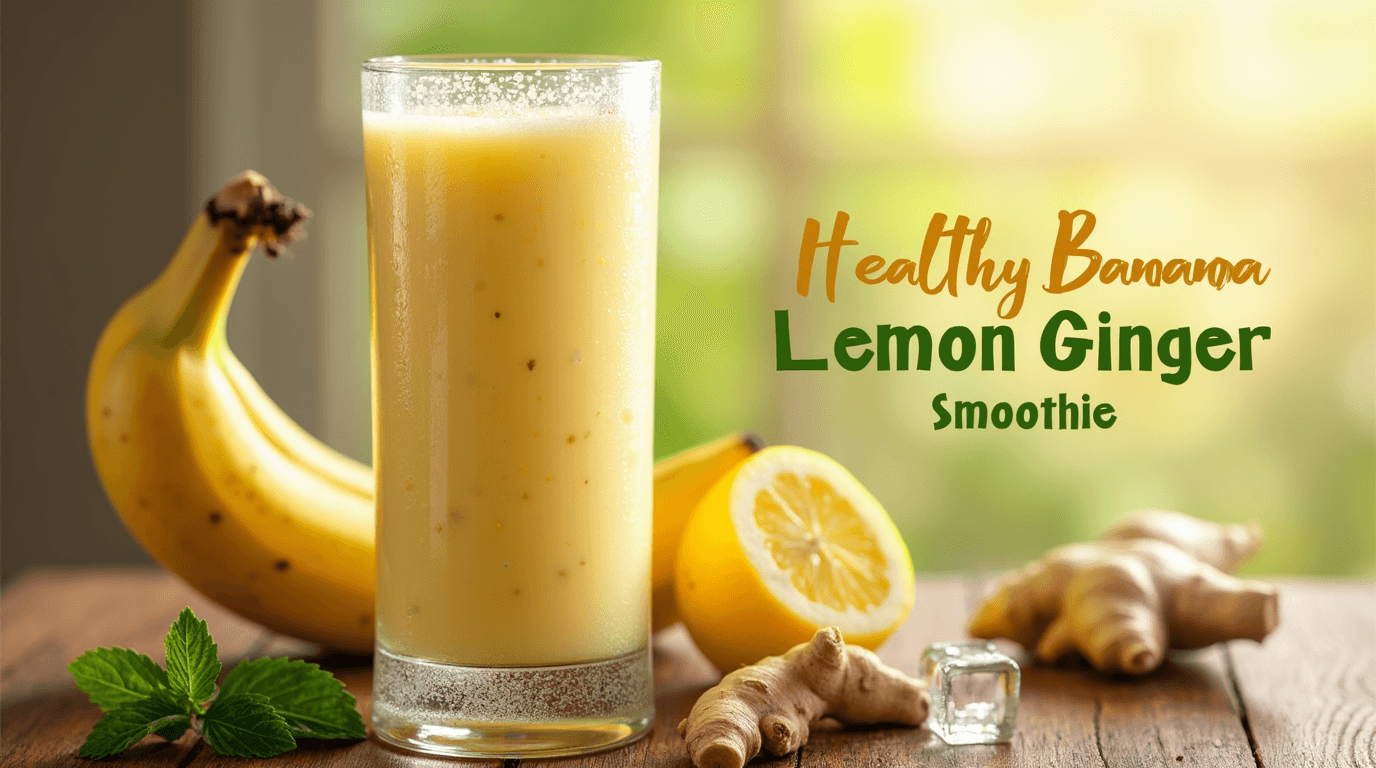 How to Make a Banana Lemon Ginger Smoothie – Quick & Healthy - All Recipes